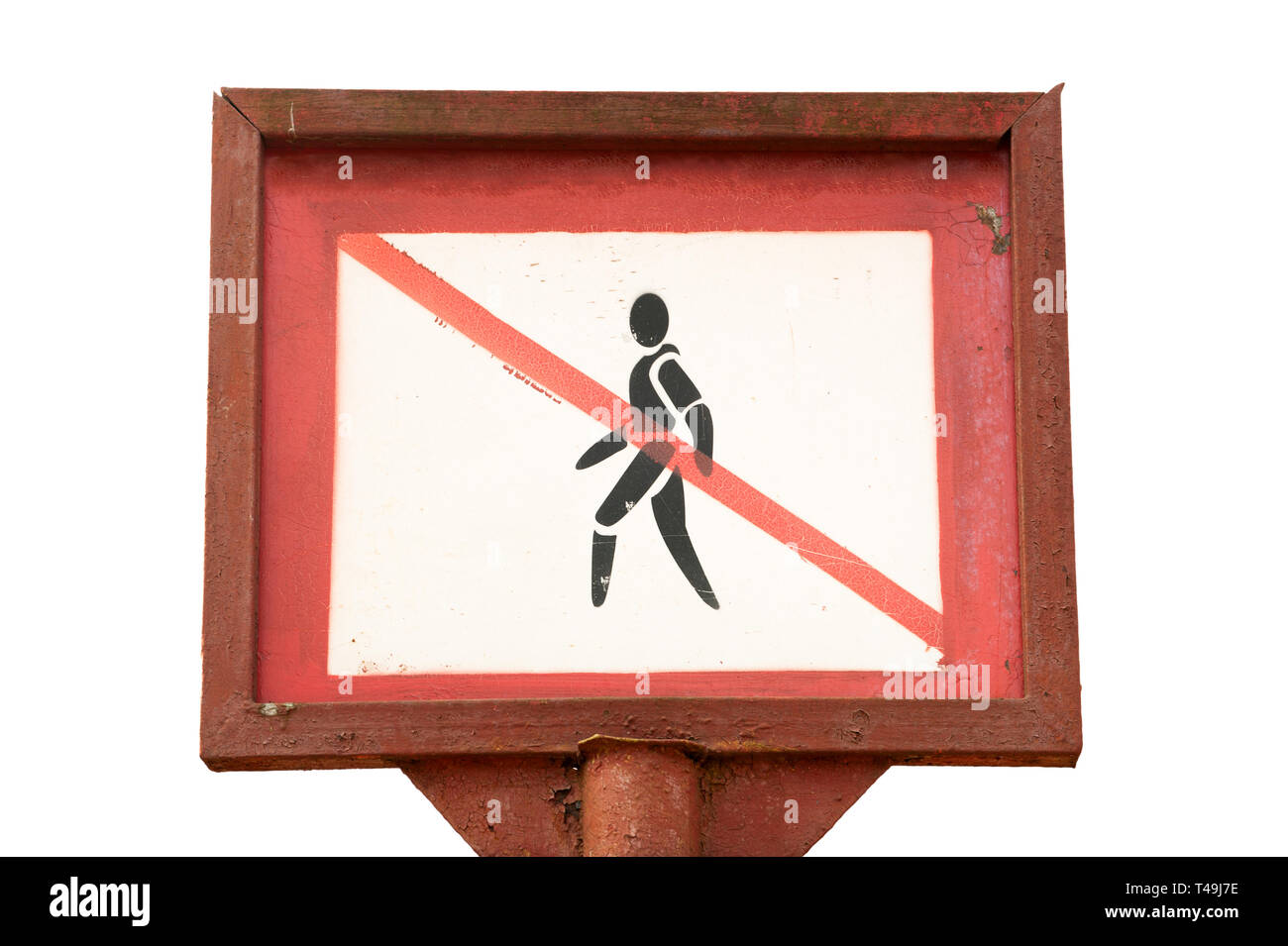 Walking on dont walk sign hi-res stock photography and images - Alamy