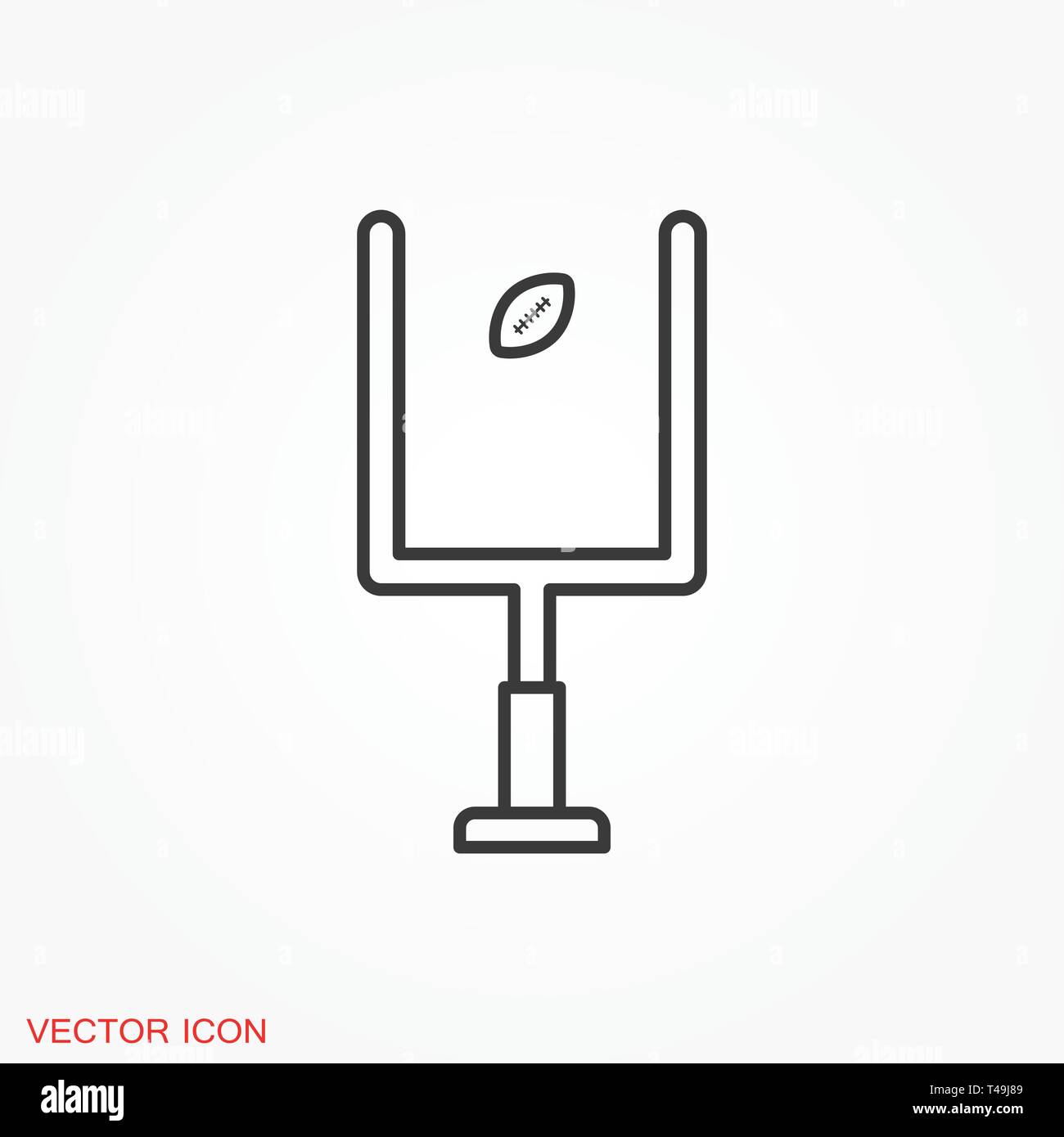 Rugby Icon vector sign symbol Stock Vector Image & Art - Alamy