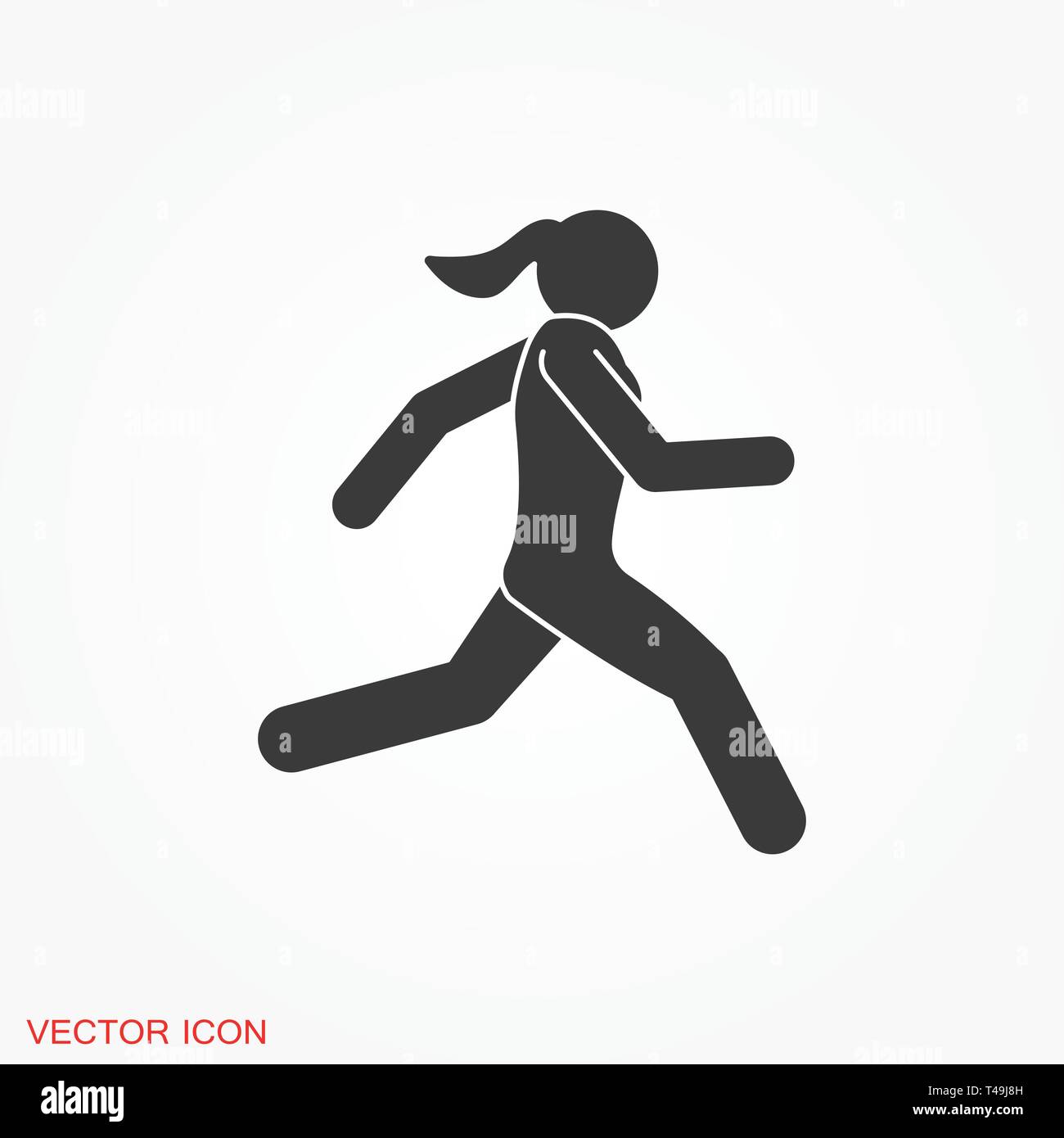 Running Icon vector sign symbol Stock Vector Image & Art - Alamy