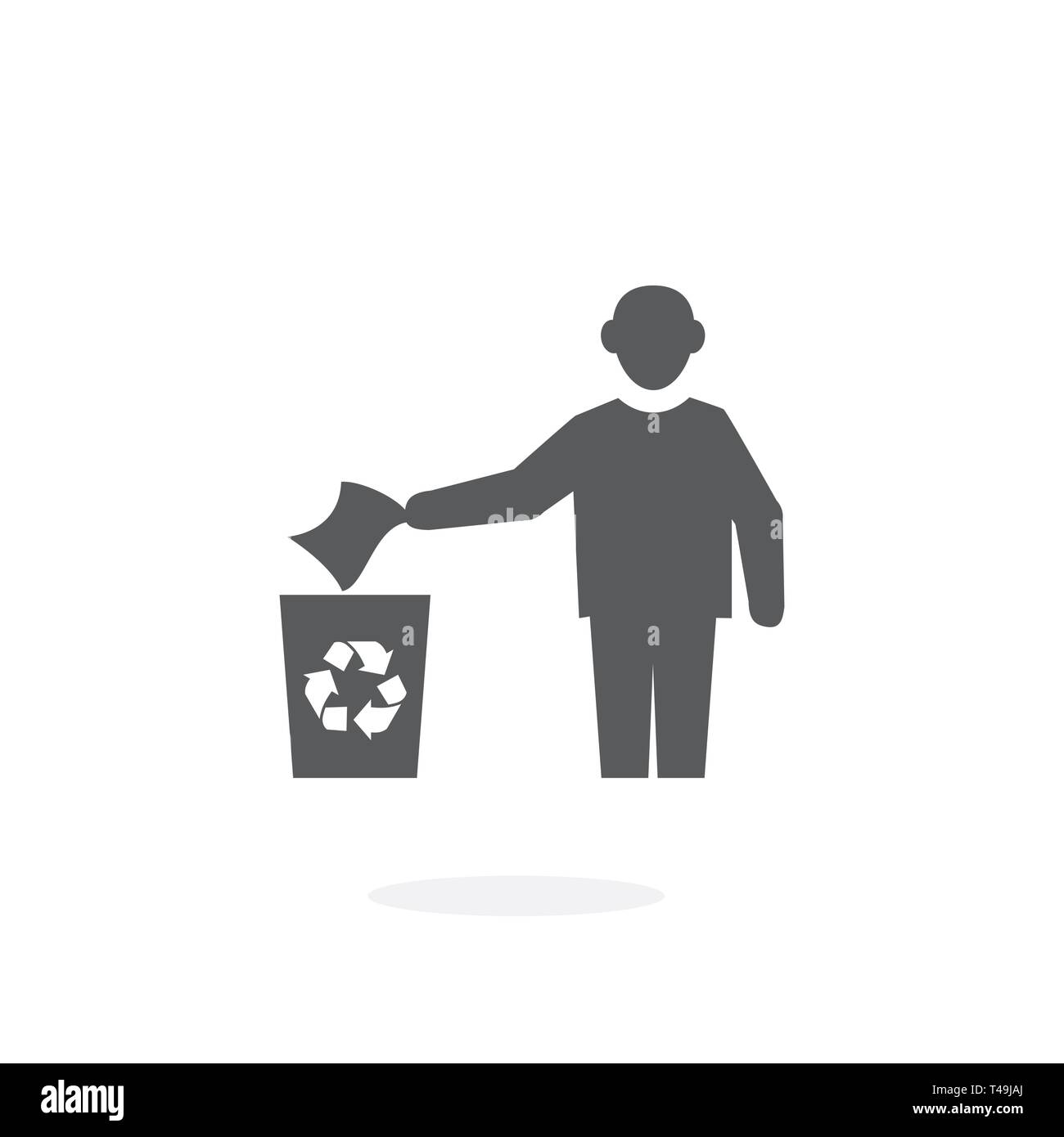 Garbage Icon Vector Stock Vector Image & Art - Alamy