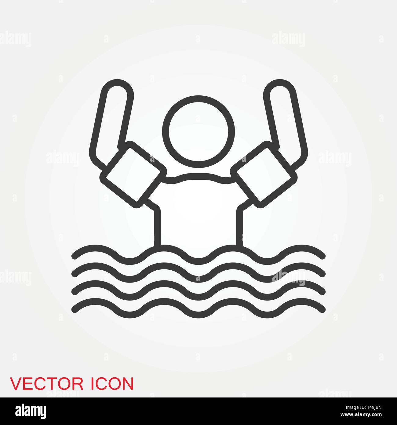 Swimming icon vector sign symbol Stock Vector Image & Art - Alamy