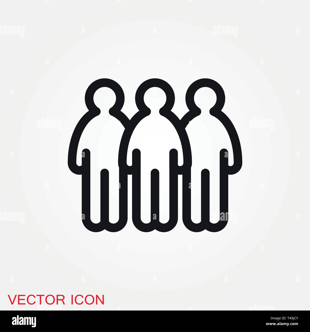 Team icon vector sign symbol Stock Vector Image & Art - Alamy