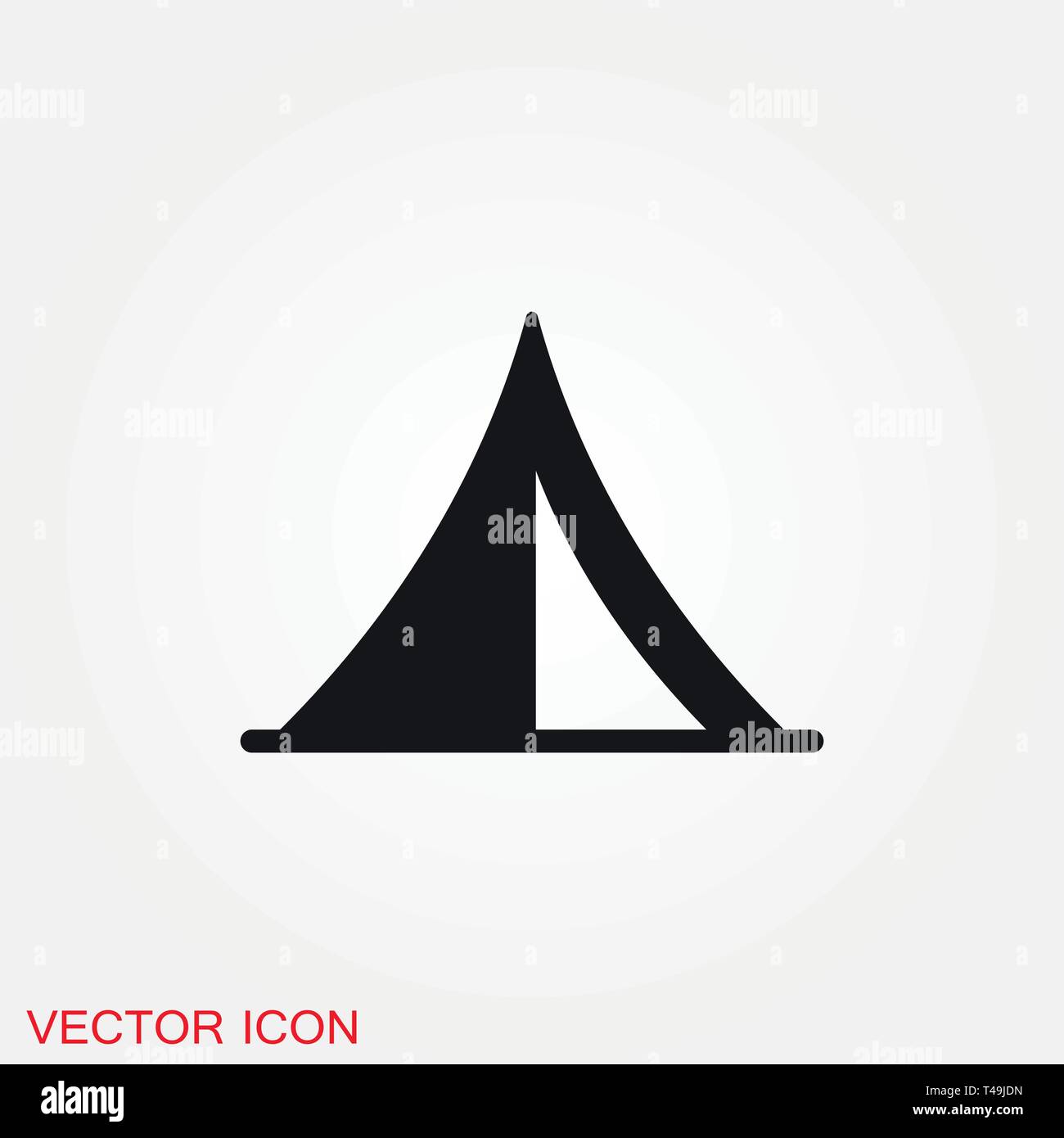 Camping tent icon vector sign symbol Stock Vector Image & Art - Alamy