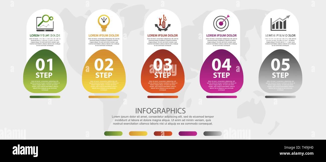 Modern 3D vector illustration.Timeline process chart infographic ... Modern 3D vector illustration.Timeline process chart infographic ...