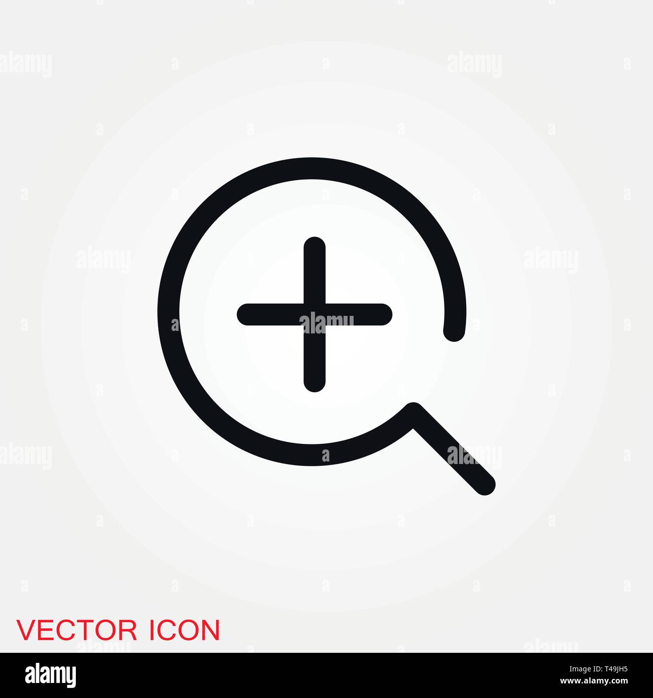Zoom icon vector sign symbol for design Stock Vector Image & Art - Alamy