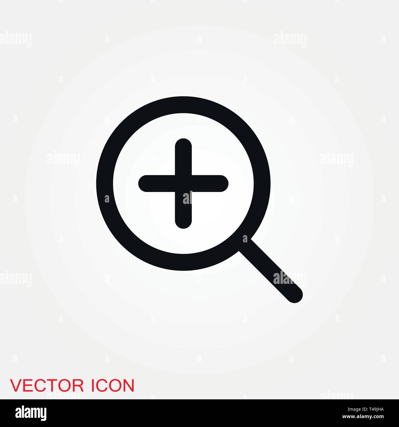 Zoom icon vector sign symbol for design Stock Vector Image & Art - Alamy