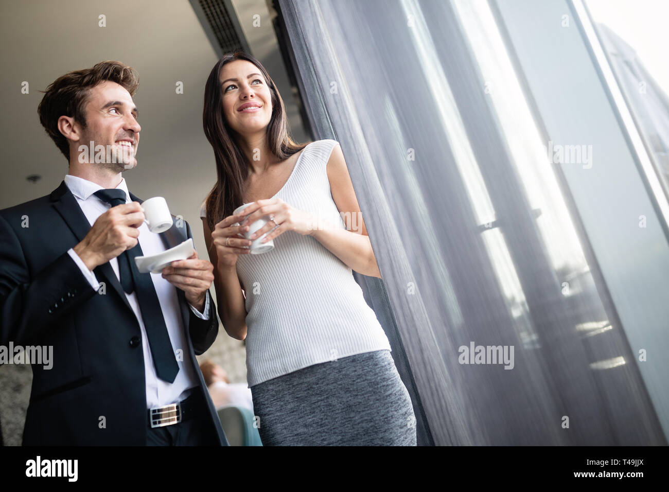 Woman flirting with man hi-res stock photography and images - Alamy