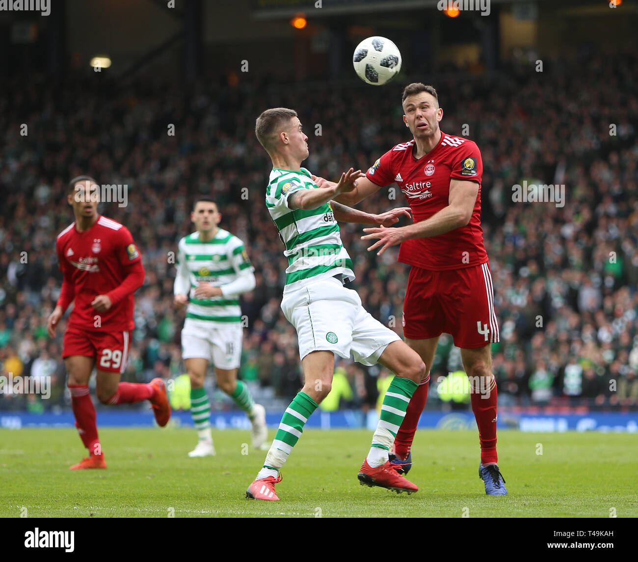 Hampden Park, Glasgow, UK. 14th Apr, 2019. Scottish Cup football, semi ...