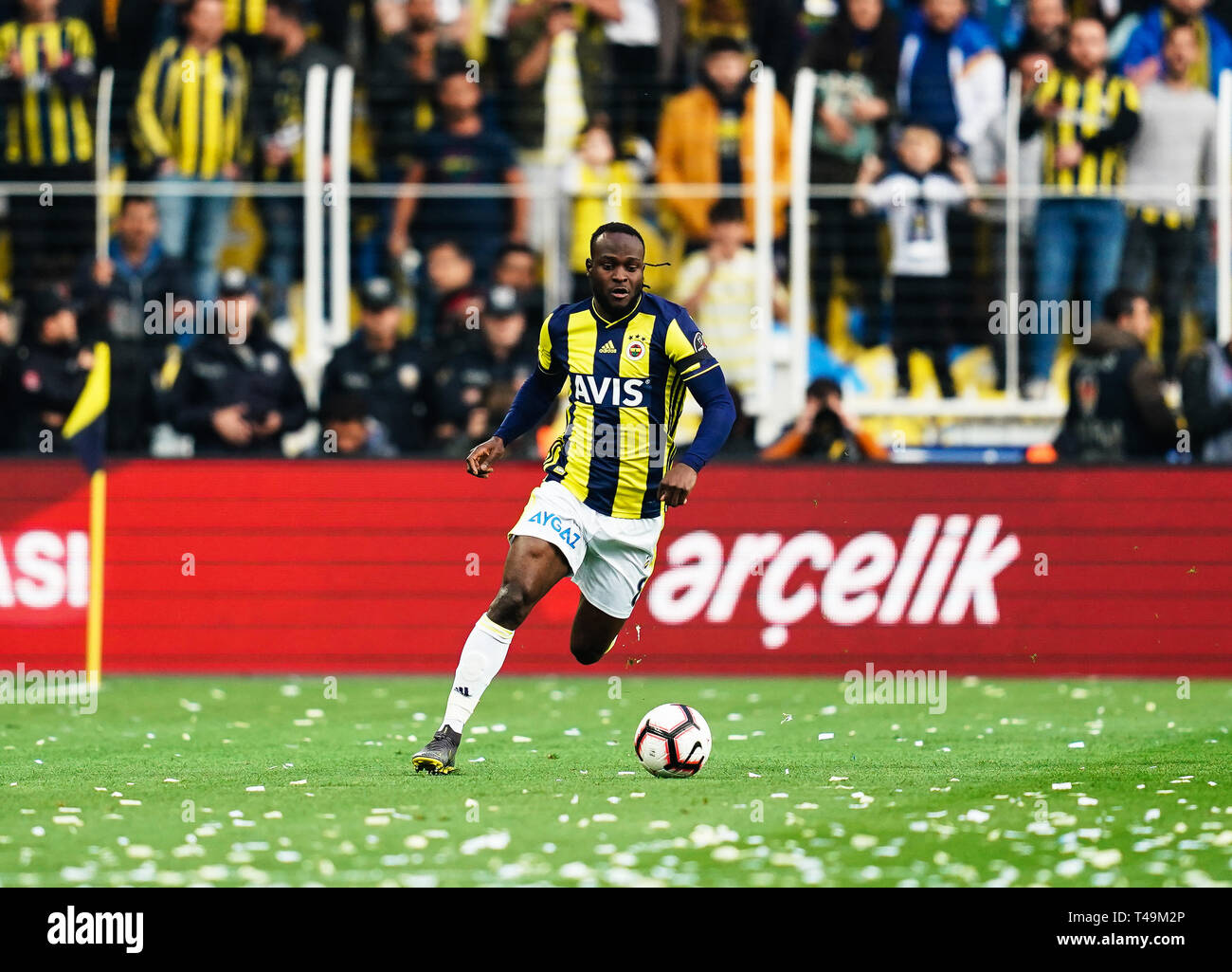 Istanbul, Turkey. 14th Apr, 2019. Selcuk Inan of Galatasaray during the ...