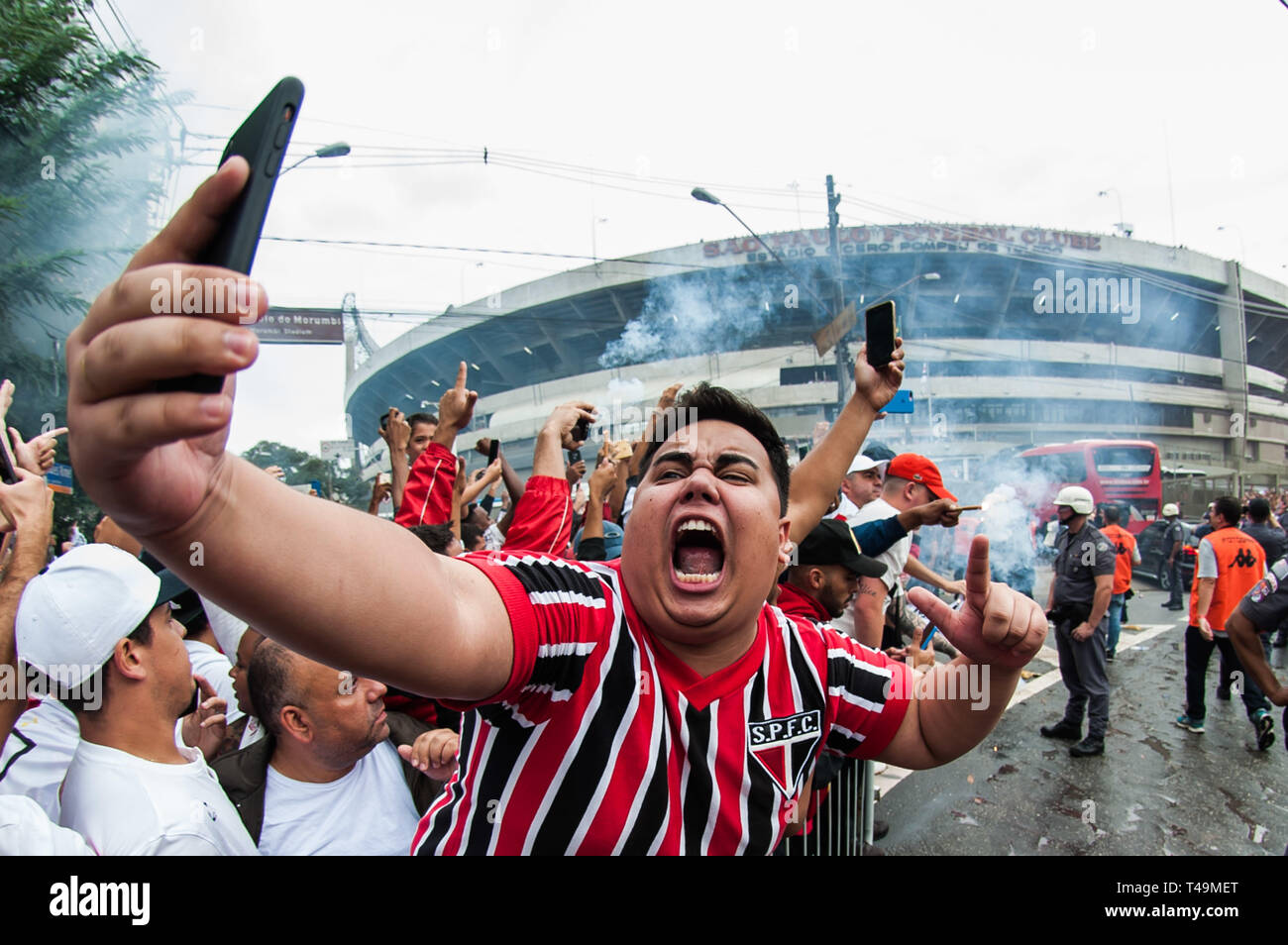 Sao Paulo, Brazil. 14th Apr, 2019. SÃO PAULO FC X CORINTHIANS - SPFC ...