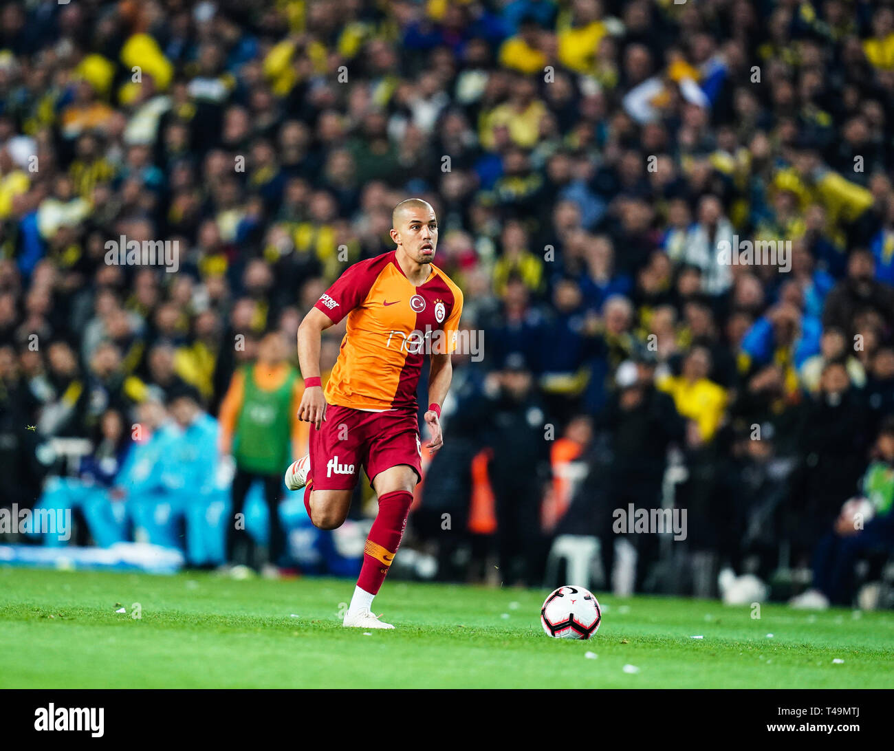 Istanbul, Turkey. 14th Apr, 2019. Selcuk Inan of Galatasaray during the ...