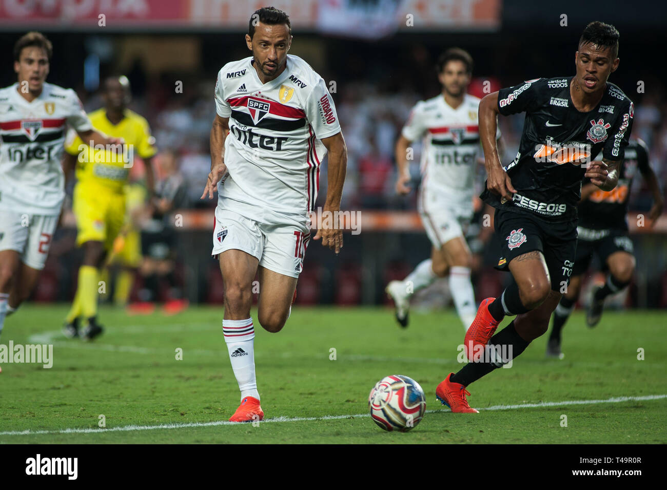 SÃO PAULO, SP - 14.04.2019: SÃO PAULO FC X CORINTHIANS - Nene of SPFC ...