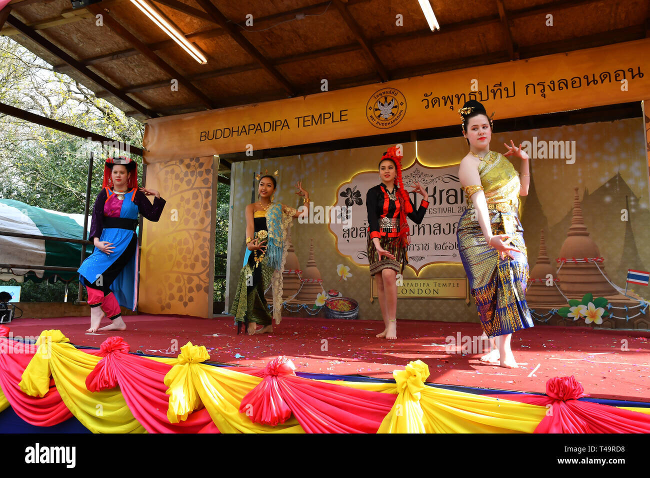 London, UK. 14th April, 2019. Celebrates Thai New Year (Songkran) at ...