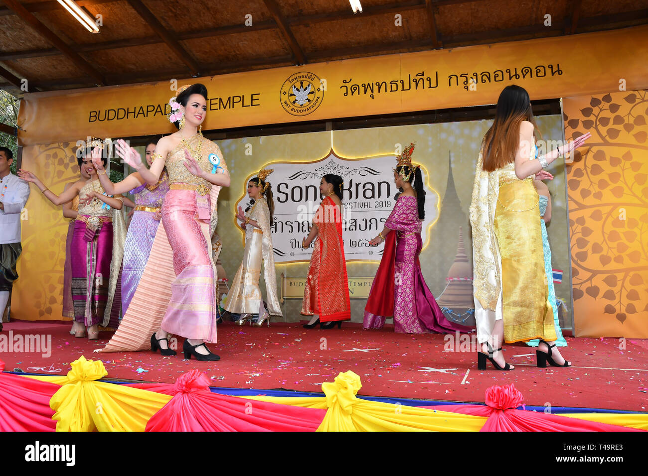London, UK. 14th Apr, 2019. Miss Songkran London 2019 - Celebrates Thai ...