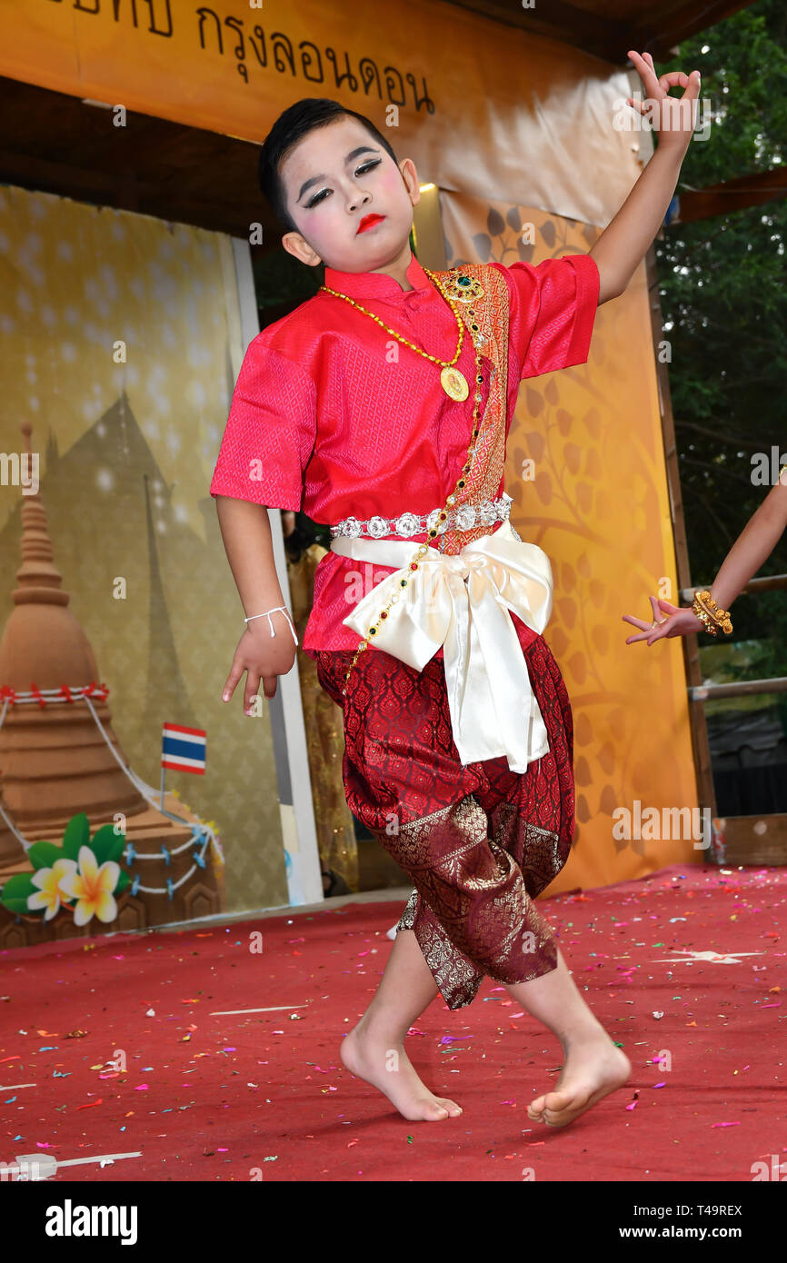 London, UK. 14th Apr, 2019. Celebrates Thai New Year (Songkran) at ...