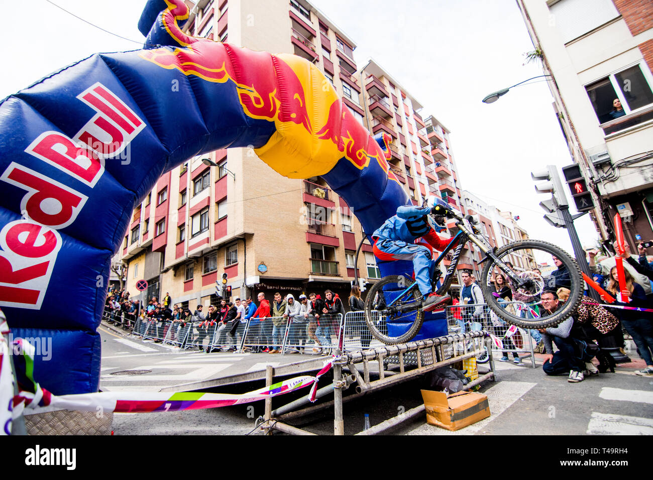 Bilbao, Spain. 14th Apr, 2019. A rider during UCI International Bilbao ...