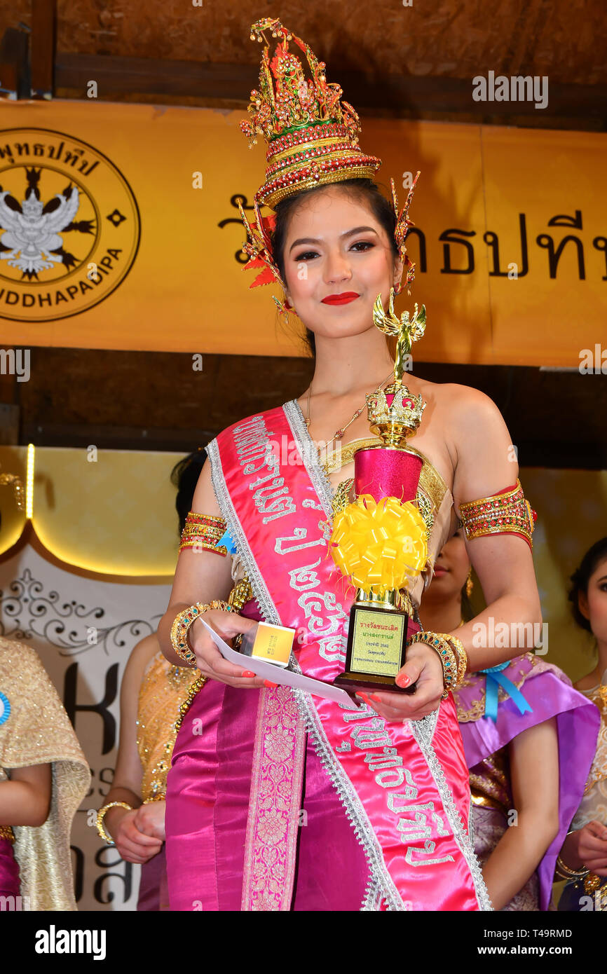 London, UK. 14th Apr, 2019. Winner of Miss Songkran London 2019 ...
