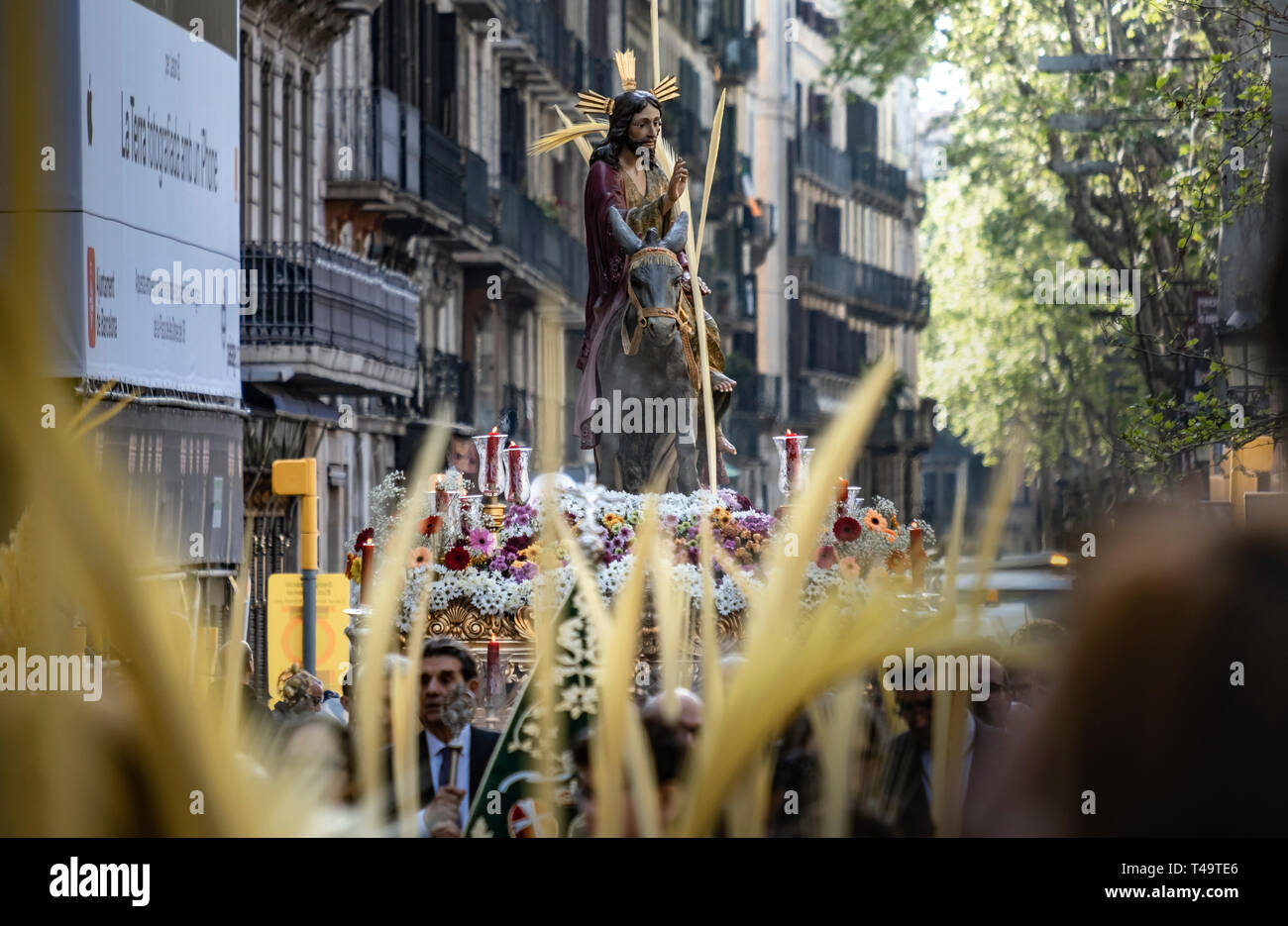 Procession Of Holy Week In Barcelona High Resolution Stock Photography ...