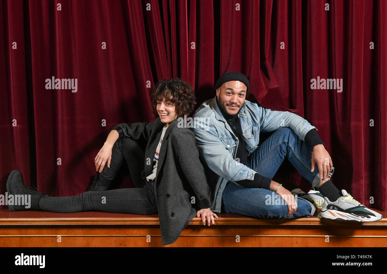 Berlin, Germany. 12th Apr, 2019. The actors Sylvana Seddig and Malick ...