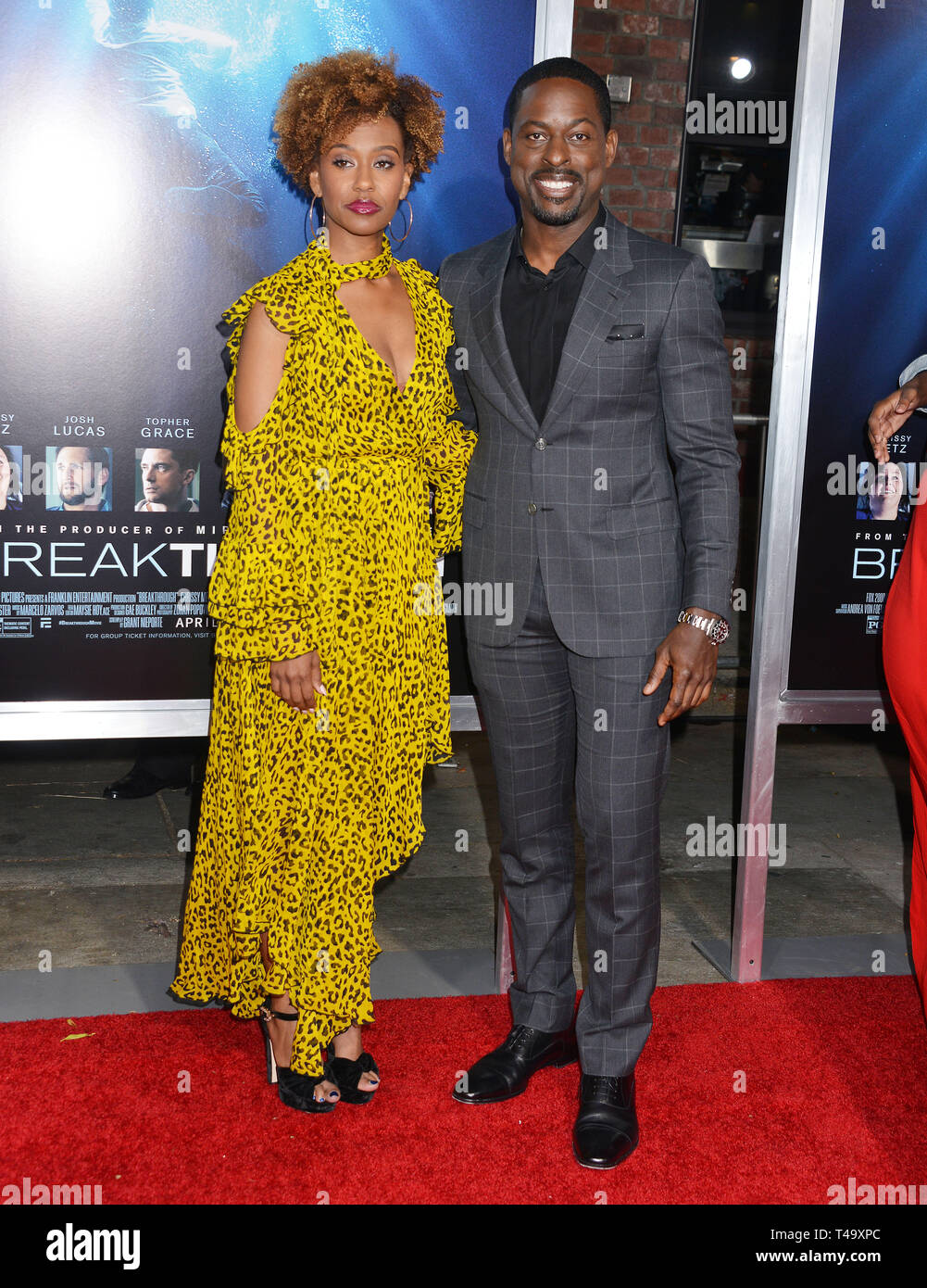 Ryan Michelle Bathe and Sterling K. Brown attend the premiere of 20th ...