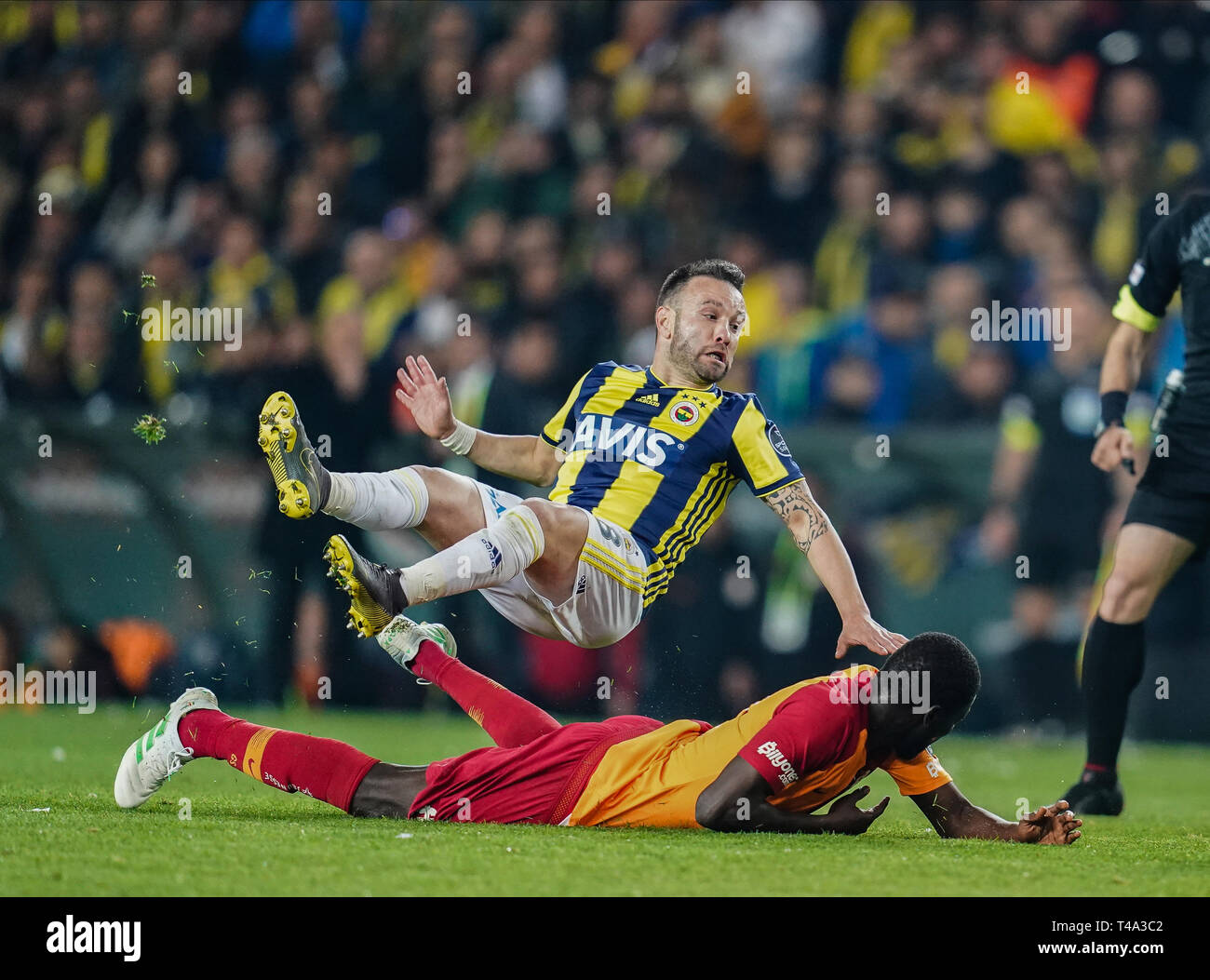 April 14, 2019: Mathieu Valbuena of Fenerbache during the Turkish Super ...