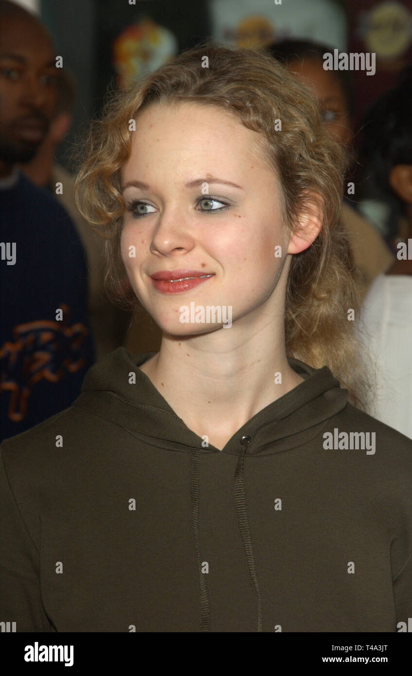 LOS ANGELES, CA. November 08, 2003: Actress THORA BIRCH at the world ...