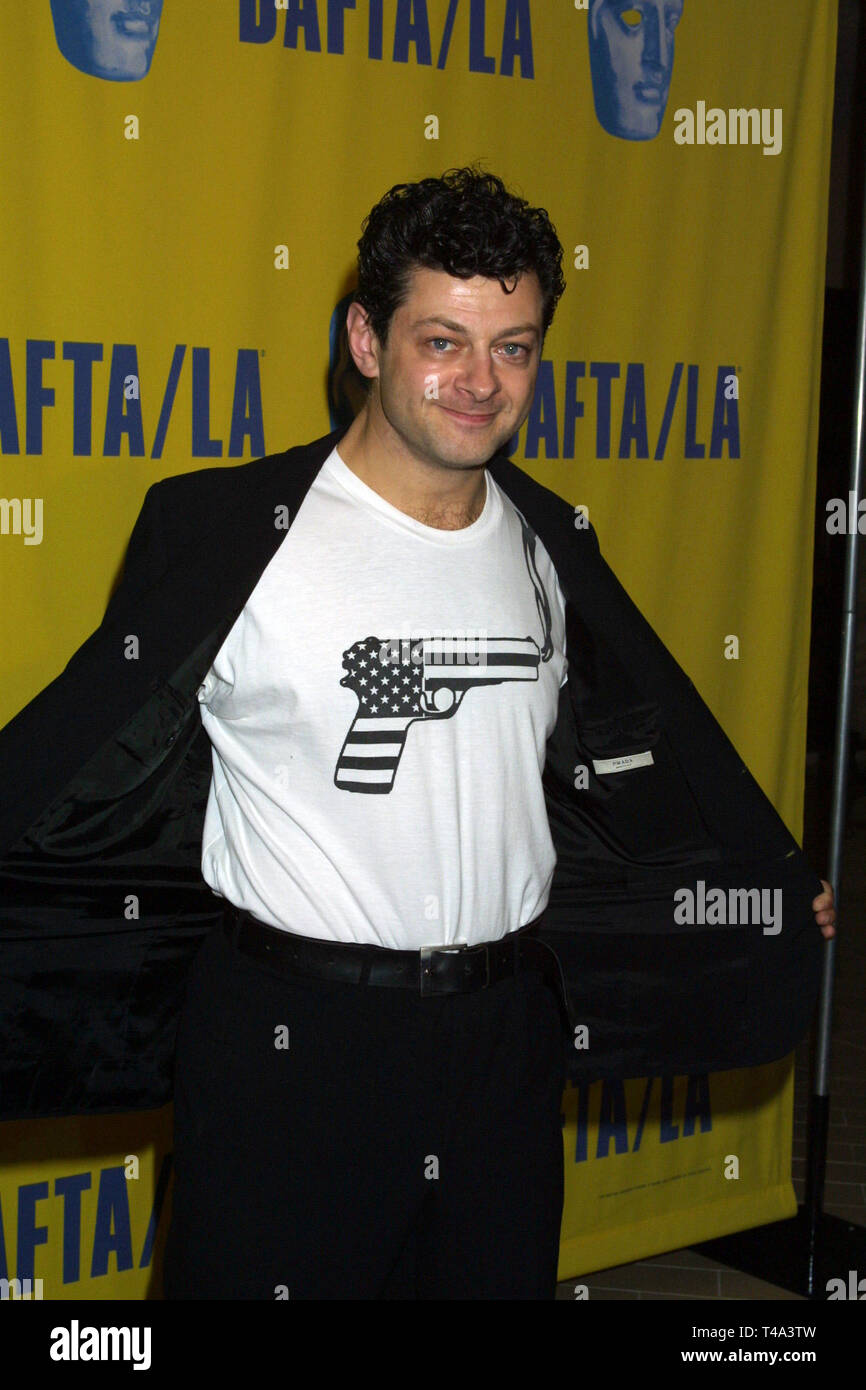 LOS ANGELES, CA. November 08, 2003: Actor ANDY SERKIS at the 2003 BAFTA ...