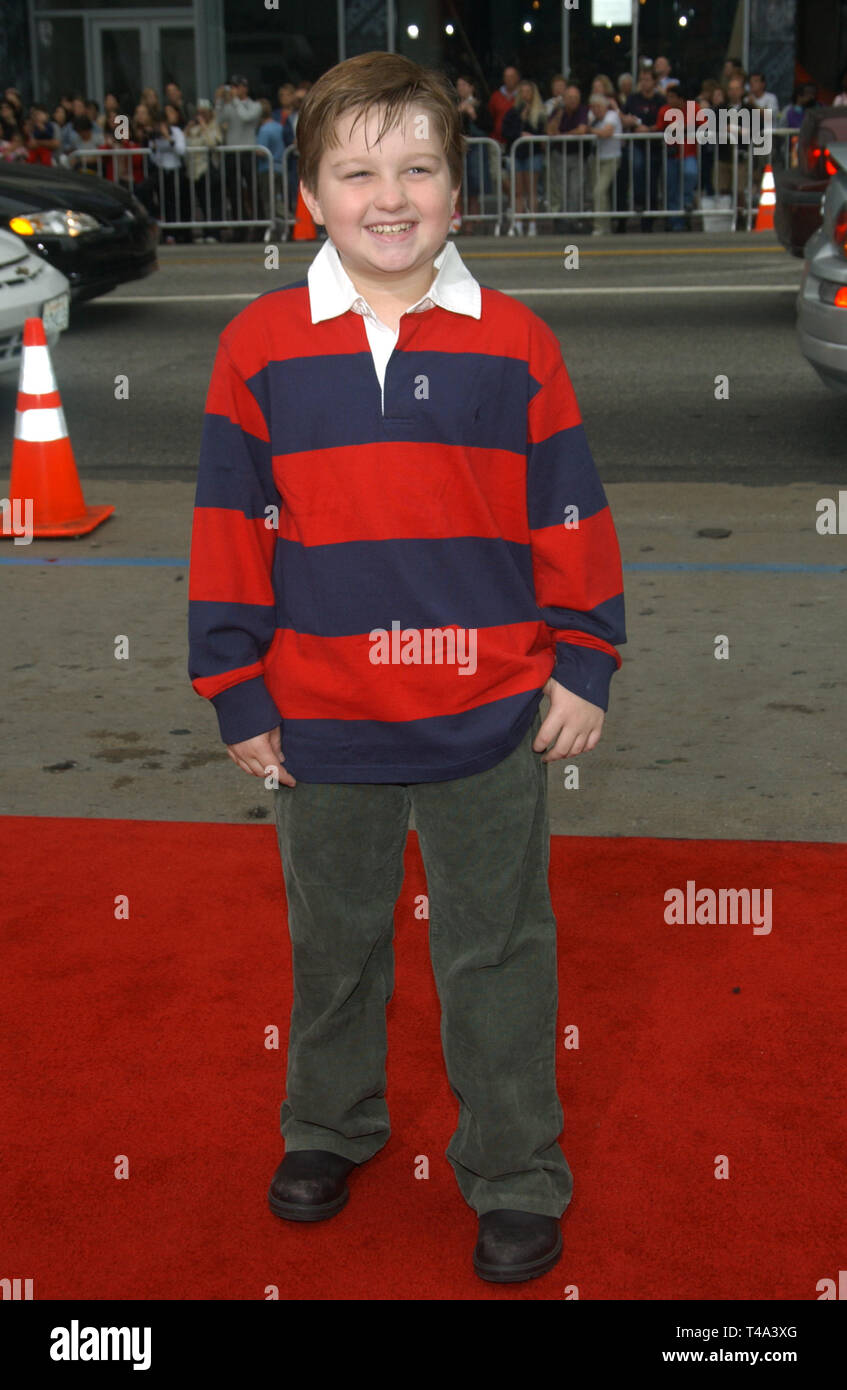 LOS ANGELES, CA. November 09, 2003: Actor ANGUS JONES at the world ...