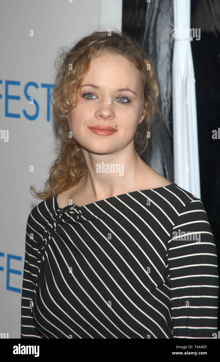 LOS ANGELES, CA. November 09, 2003: Actress THORA BIRCH at the world ...