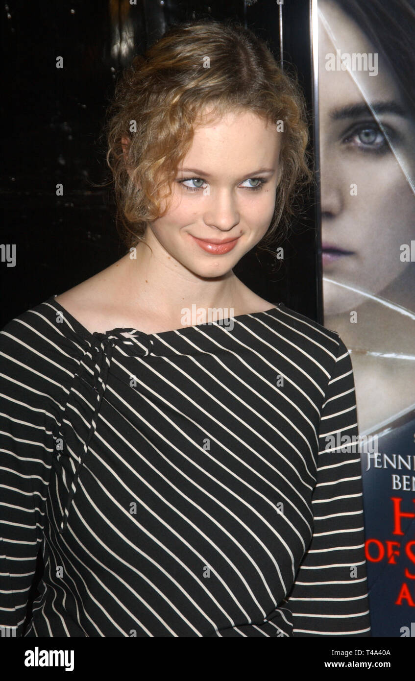 LOS ANGELES, CA. November 09, 2003: Actress THORA BIRCH at the world ...