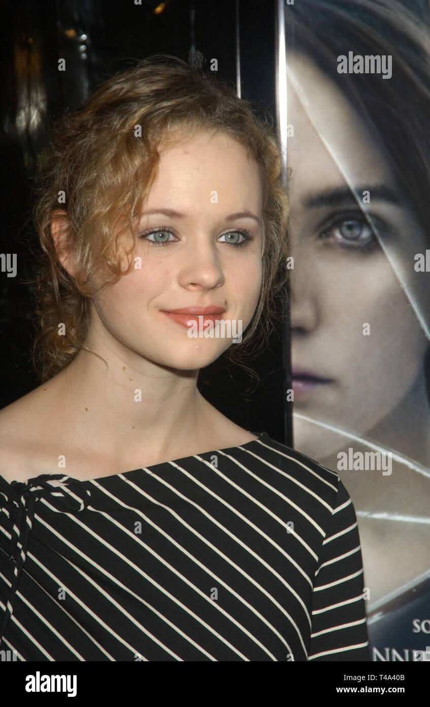 LOS ANGELES, CA. November 09, 2003: Actress THORA BIRCH at the world ...
