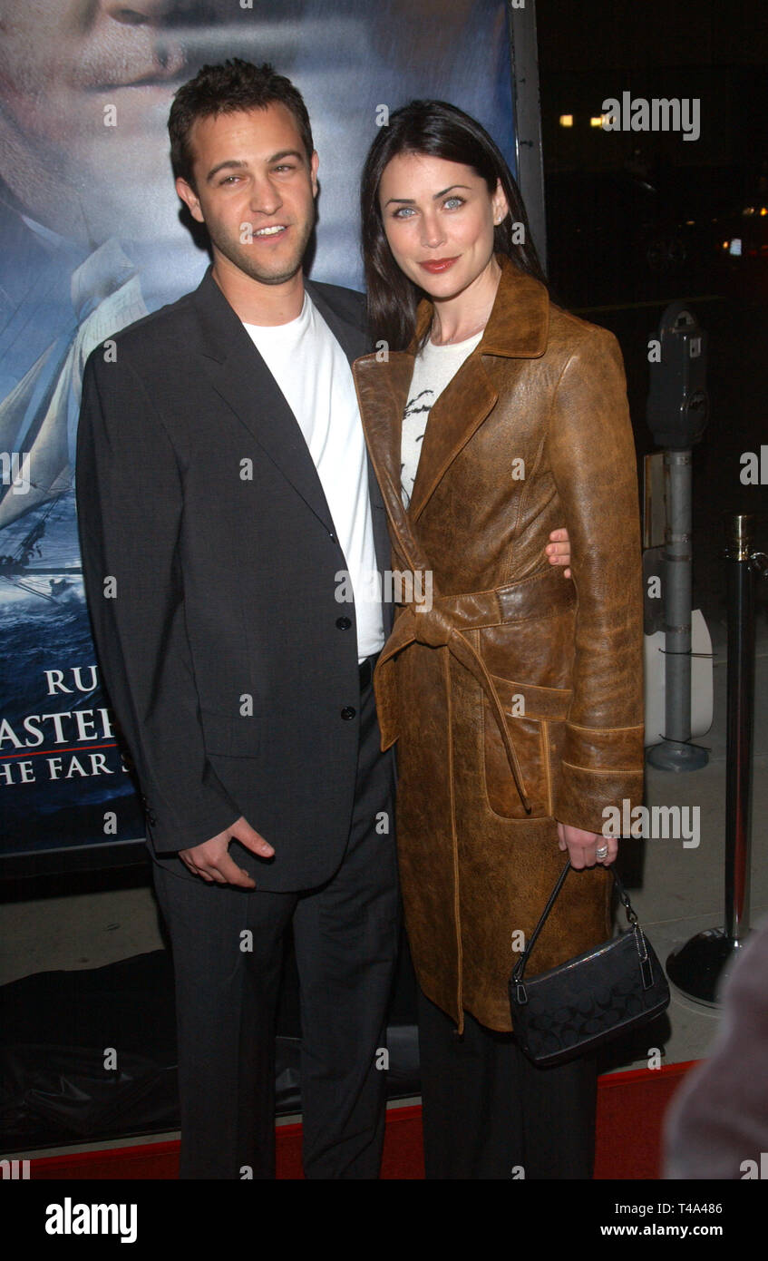 LOS ANGELES, CA. November 11, 2003: Actress RENA SOFER & husband at the ...
