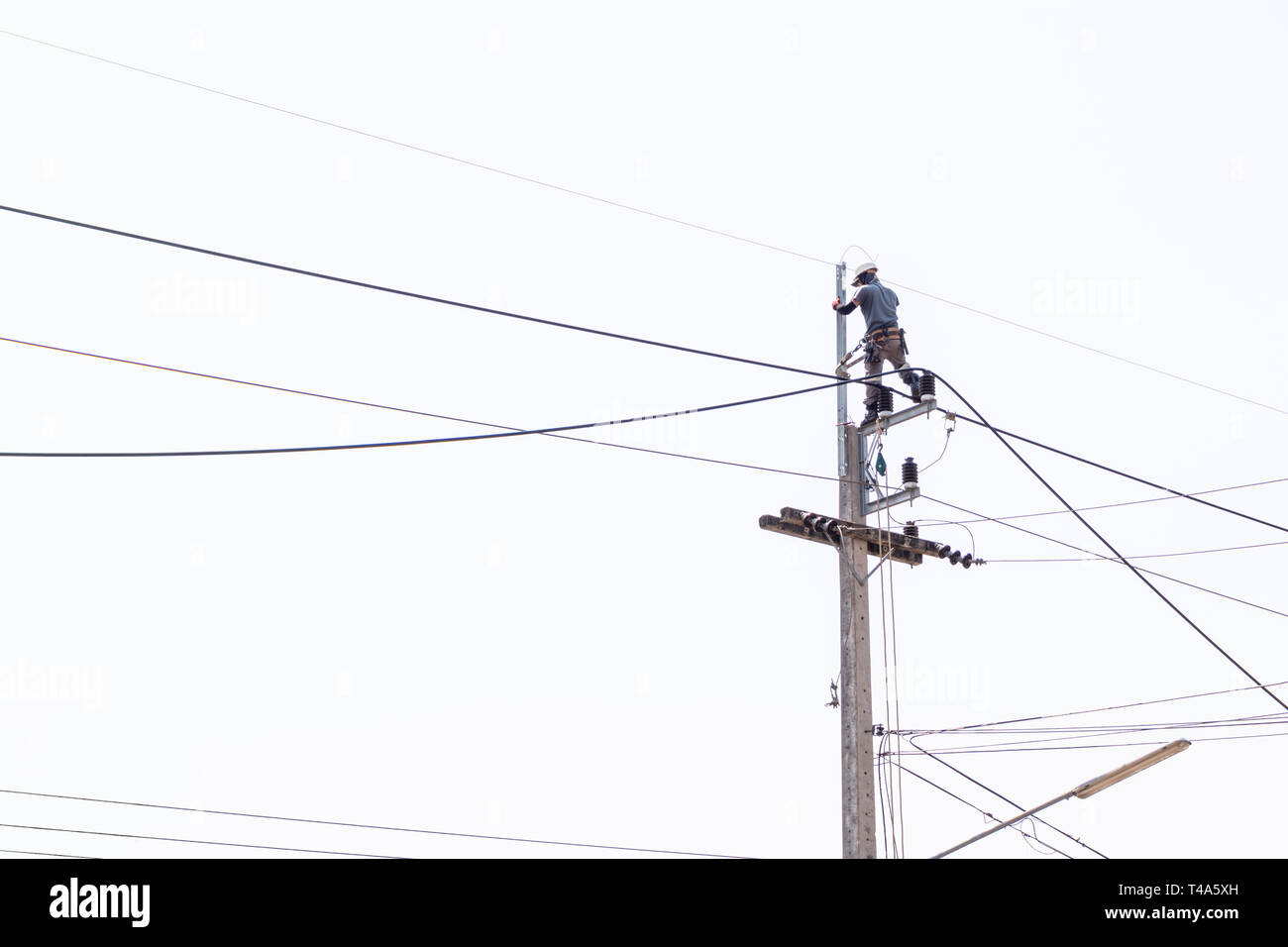 High voltage tower line Cut Out Stock Images & Pictures - Alamy