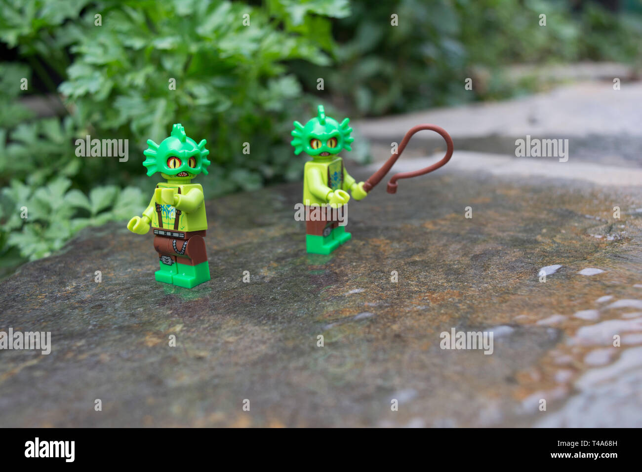 Swamp creature minifigures exploring Stock Photo - Alamy