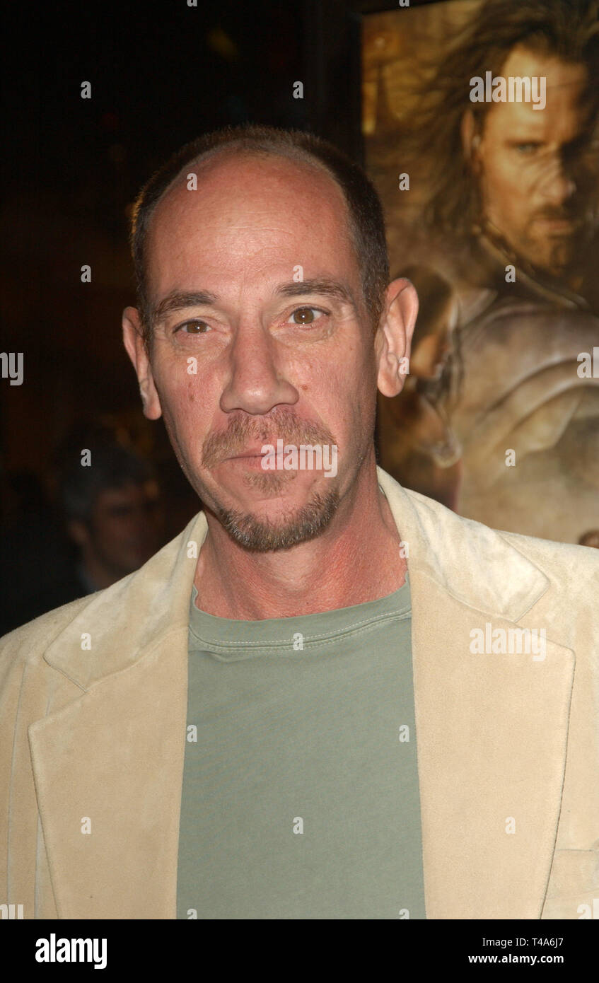 LOS ANGELES, CA. December 03, 2003: MIGUEL FERRER & sons at the USA ...