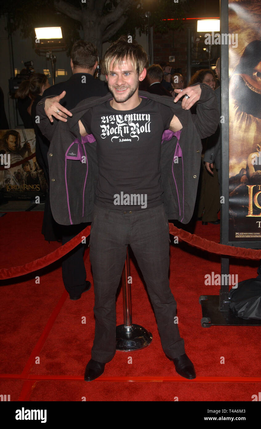 LOS ANGELES, CA. December 03, 2003: DOMINIC MONAGHAN at the USA ...