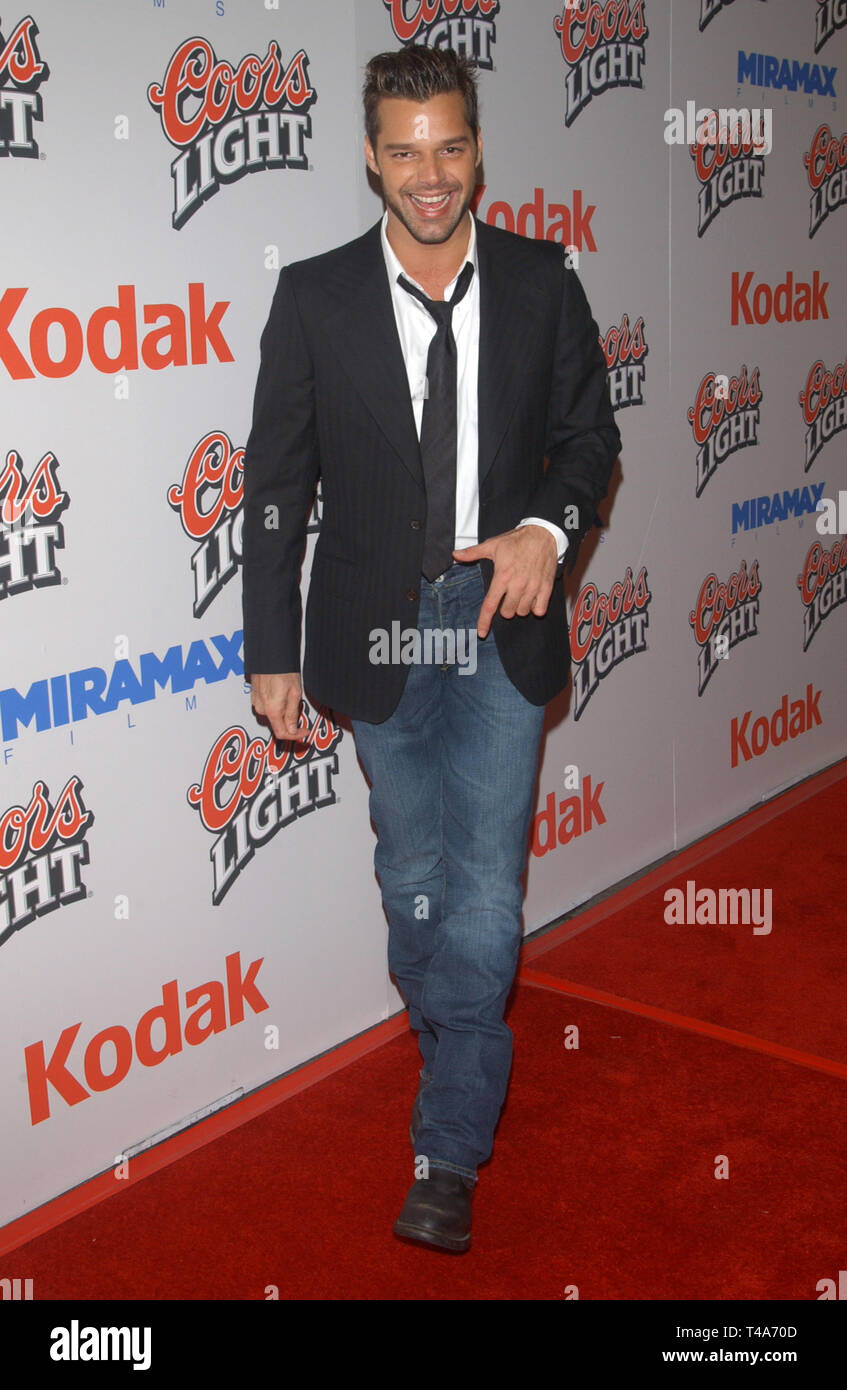 LOS ANGELES, CA. December 07, 2003: Pop star RICKY MARTIN at the Los ...