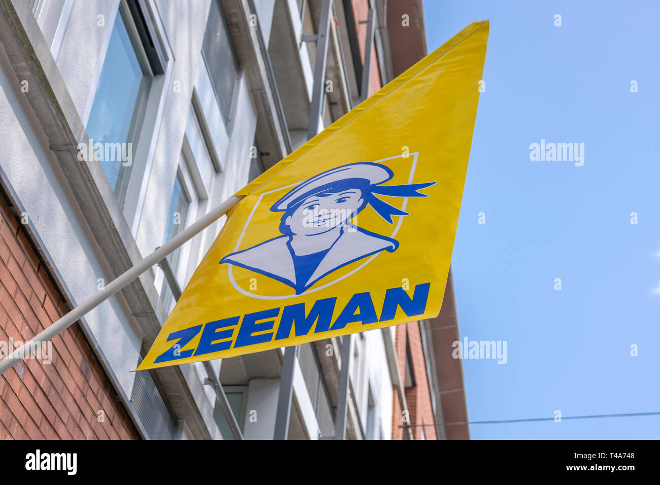 Flag Outside Of The Zeeman Store At Amsterdam The Netherlands 2019 ...