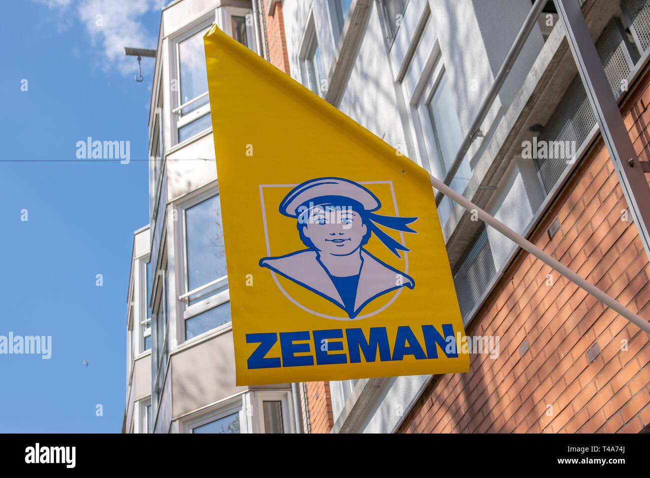Flag Outside Of The Zeeman Store At Amsterdam The Netherlands 2019 ...