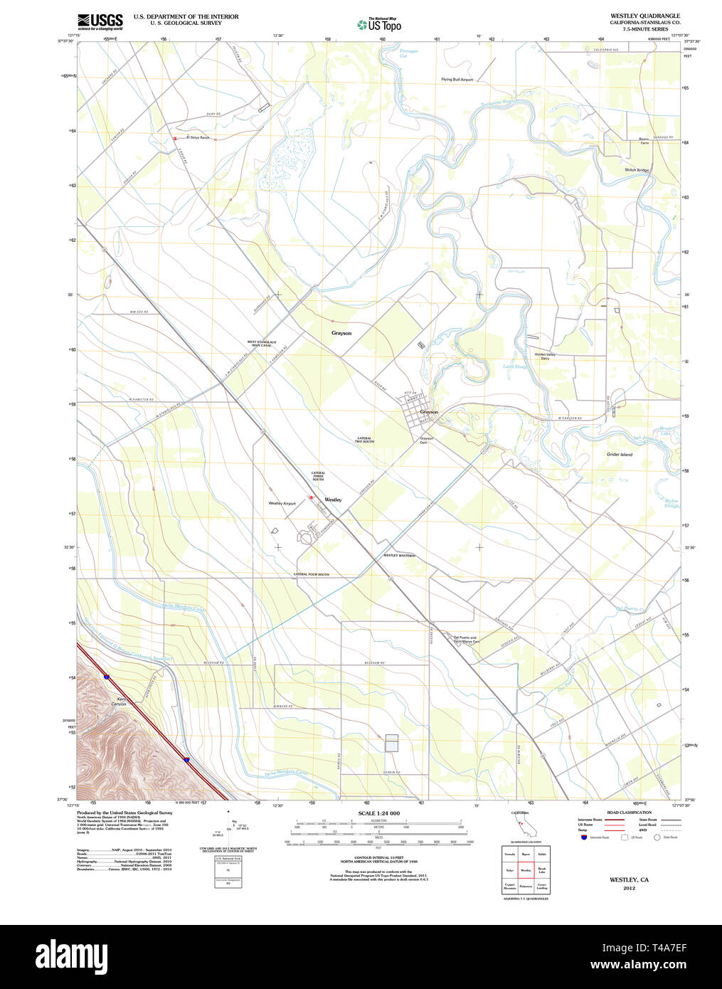 Topographical map california hi-res stock photography and images - Alamy
