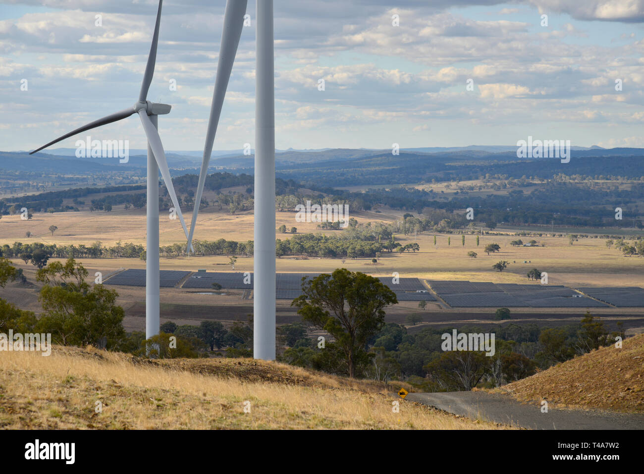 white rock wind farm outside Glen Innes in northern new south wales ...