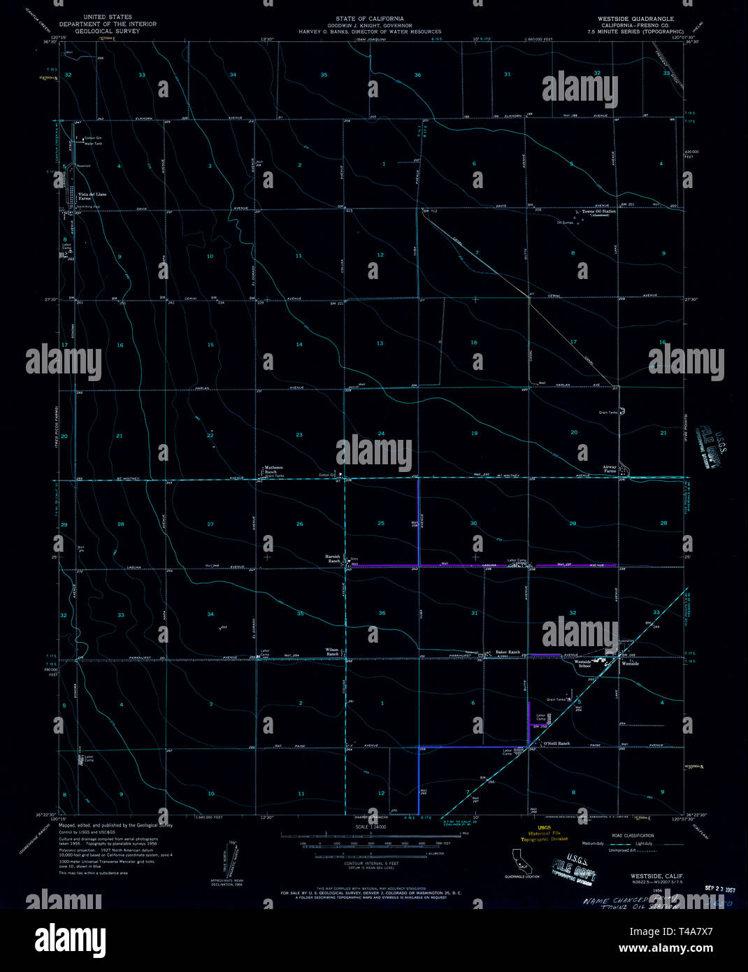 Map of westside hi-res stock photography and images - Alamy