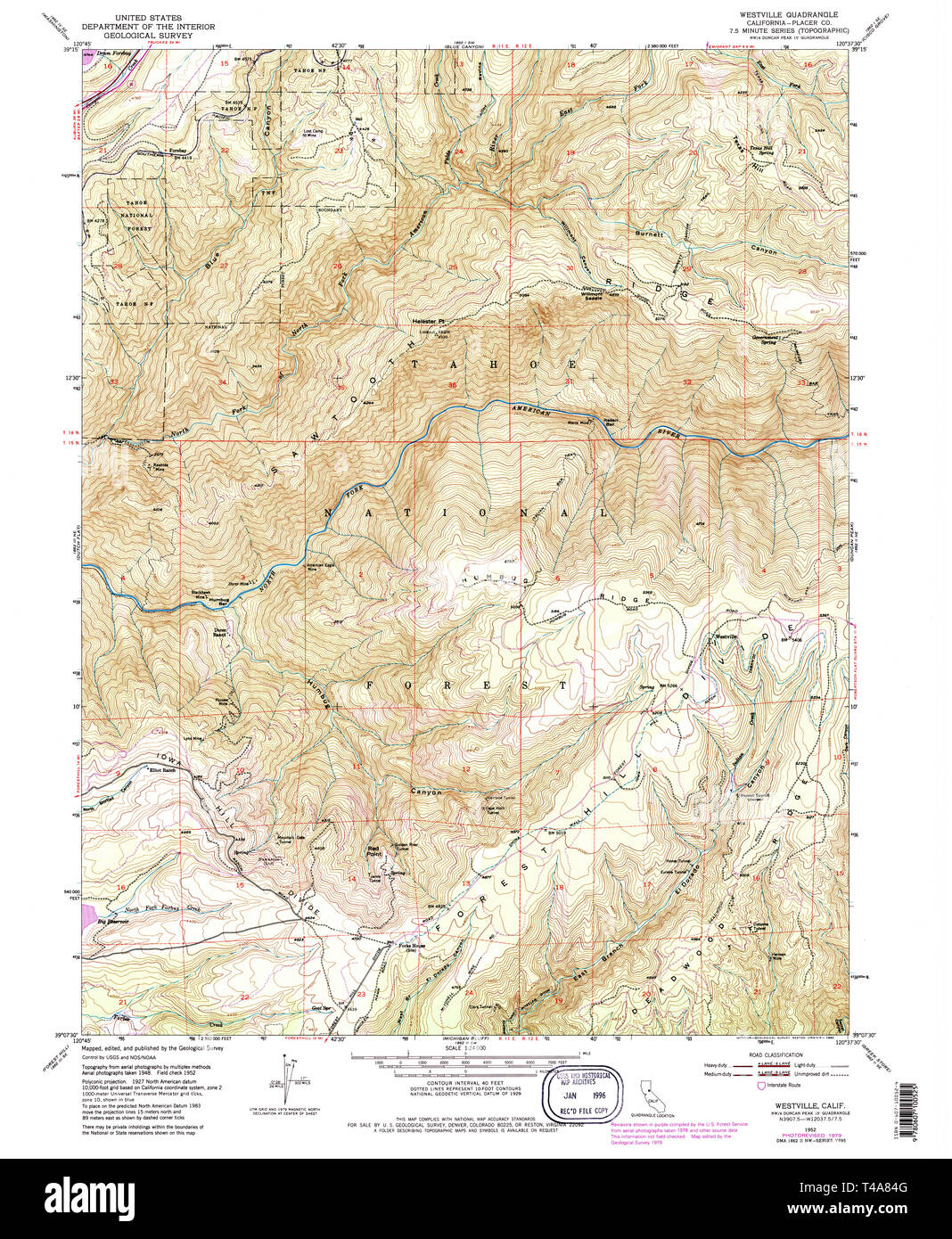 USGS TOPO Map California CA Westville 301325 1952 24000 Restoration ...