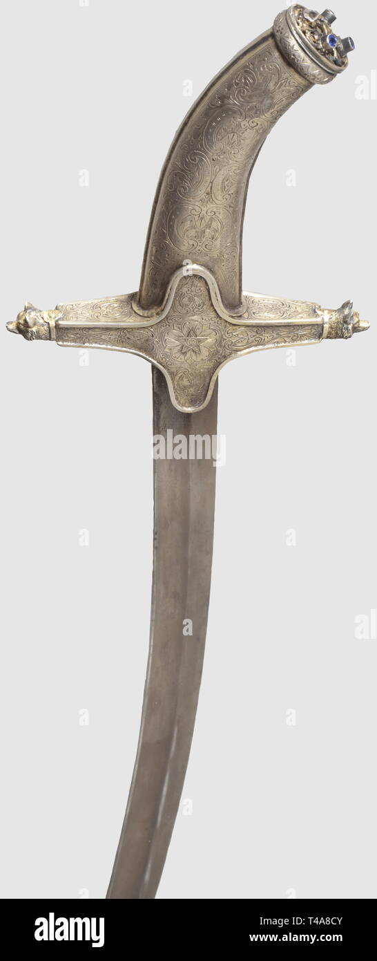 A silver sabre and ceremonial accessories for a Hungarian magnate ...