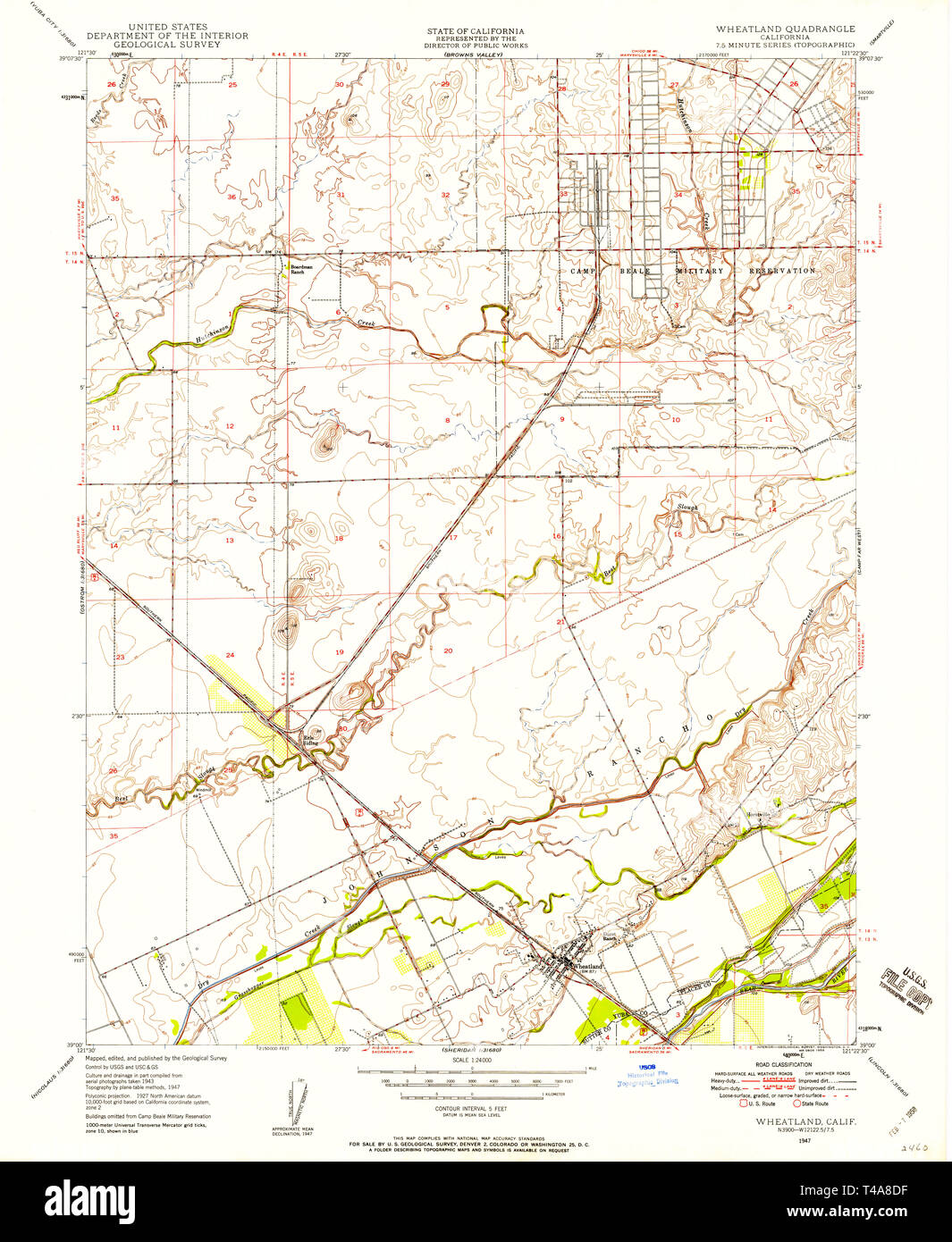 Map of wheatland hi-res stock photography and images - Alamy