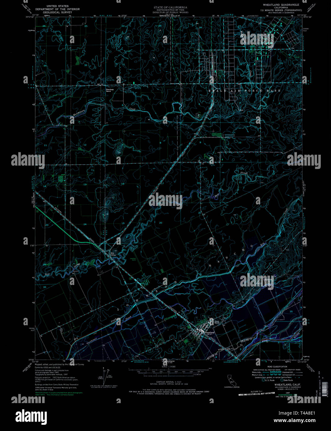 Map of wheatland hi-res stock photography and images - Alamy