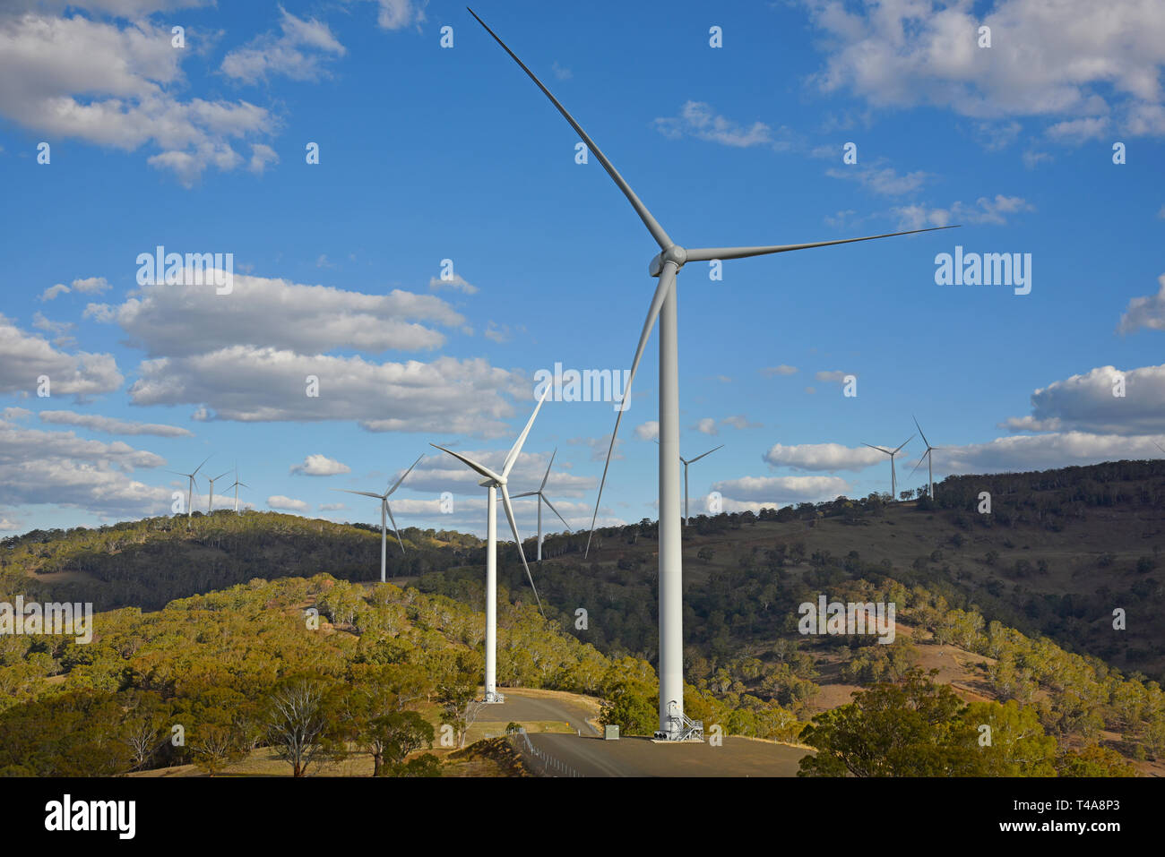 white rock wind farm outside Glen Innes in northern new south wales ...
