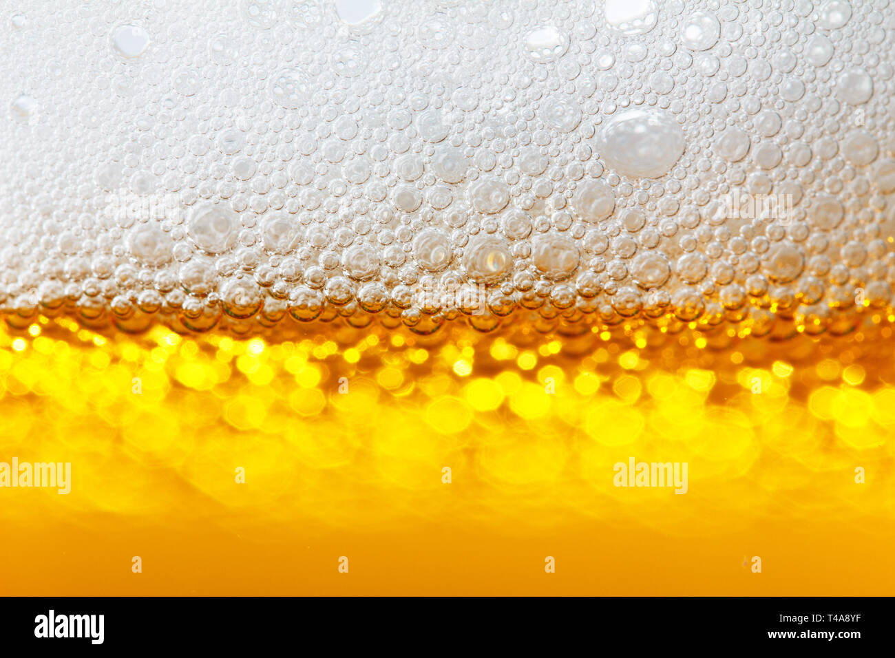 beer bubbles closeup Stock Photo - Alamy
