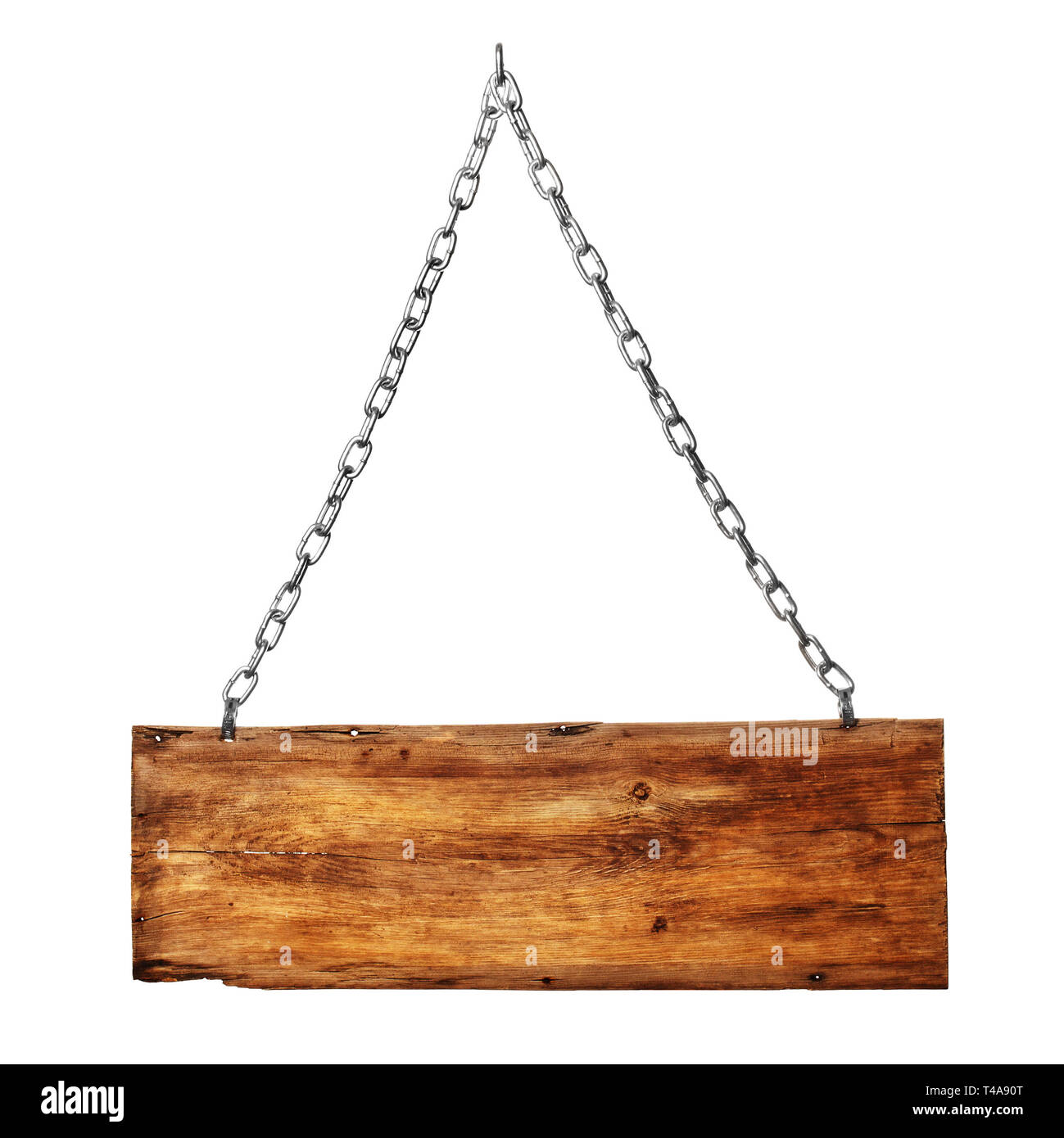 vintage signboard on chain Stock Photo - Alamy