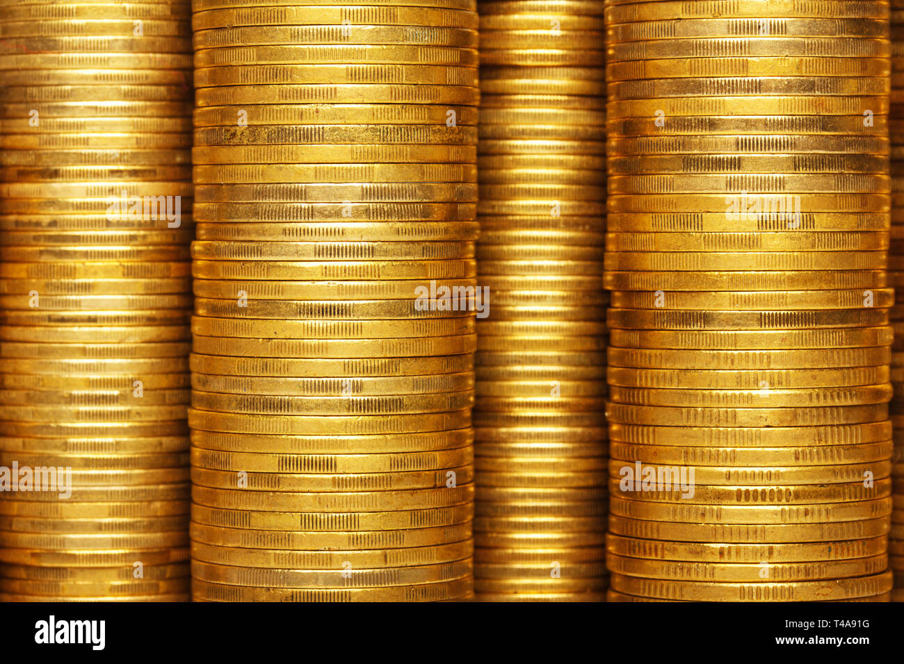 coins stack background Stock Photo - Alamy